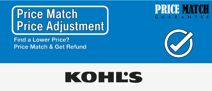 Kohl's Price Match & Price Adjustment Policy | Get Partial Refunds